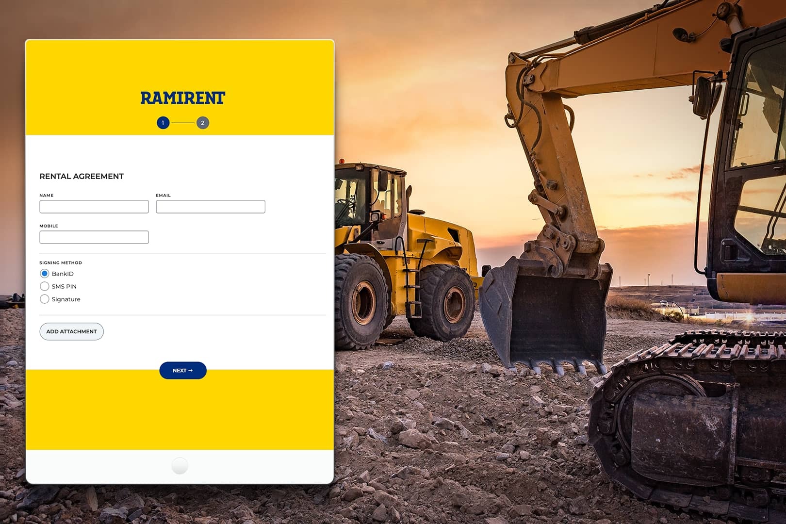 Ramirent: Digital rental agreements - Scrive